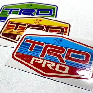 TRD Pro Decal Retro Color Fits on Toyota Tacoma FJ Cruiser 4 Runner ...