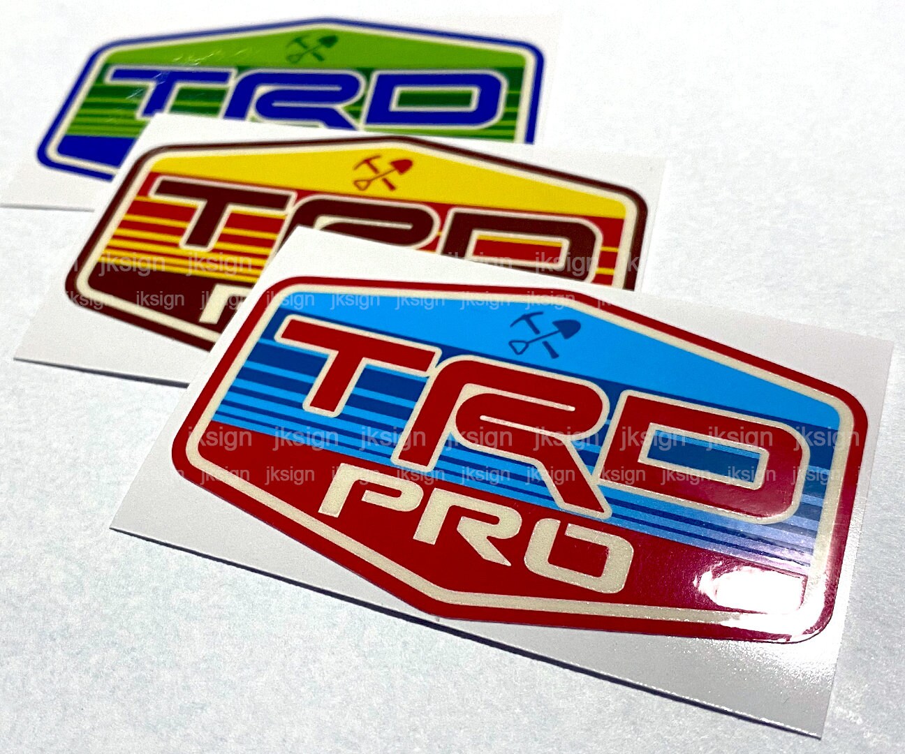 TRD Pro decal Retro color Fits on Toyota Tacoma FJ Cruiser 4 | Etsy