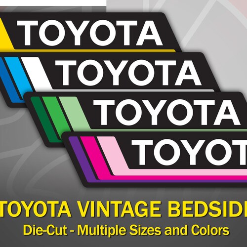 TRD Retro Stripes Bedside 2 Decals Vintage 70's 80's - Etsy
