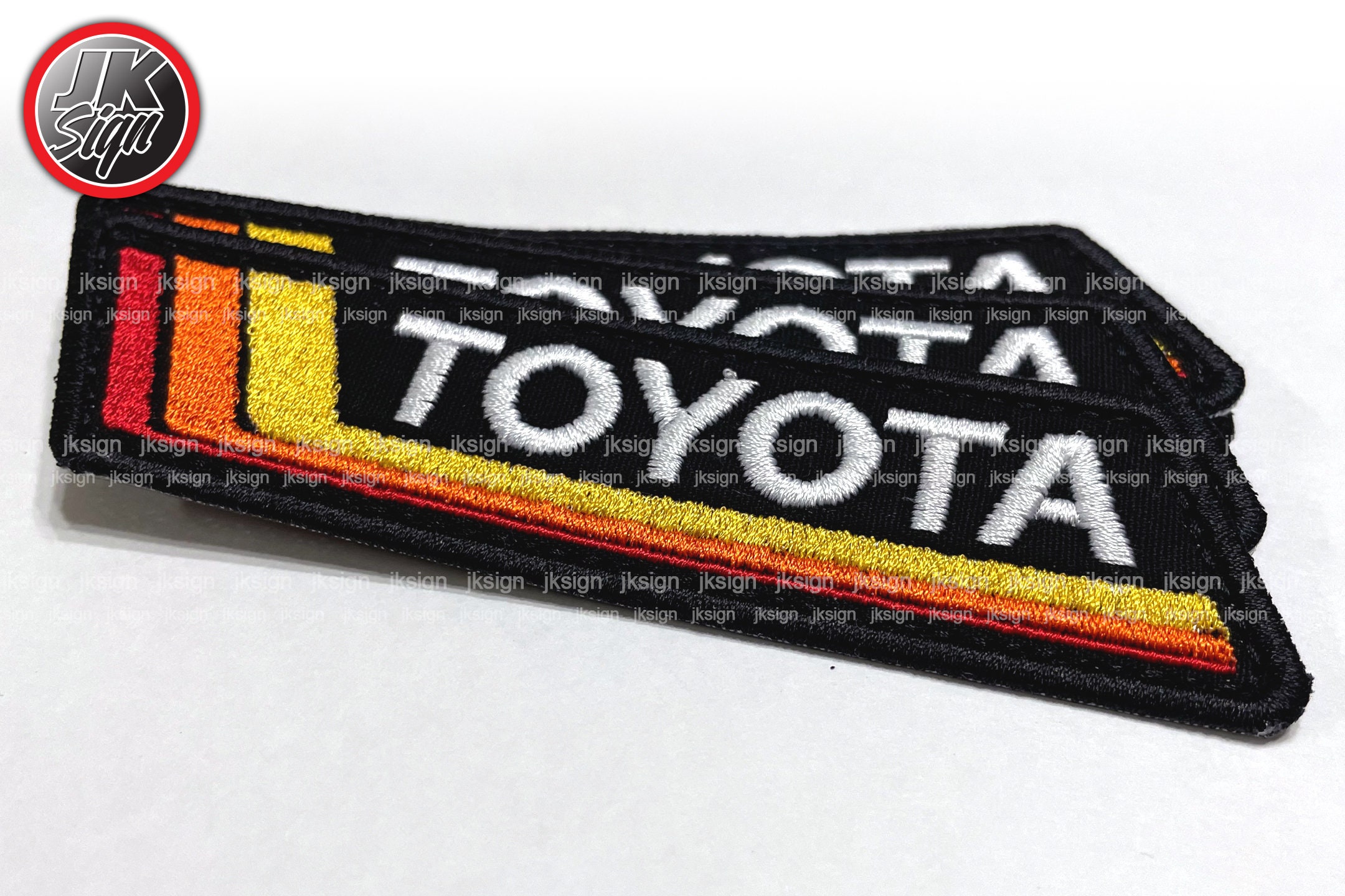 Vintage Stripes Tri Color Embroidered Patch for Toyota Lovers | Etsy