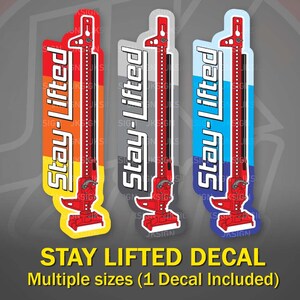 Stay Lifted Decals Retro Colors for 4X4 Lovers - Etsy