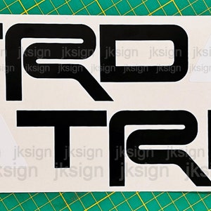 TRD Retro Stripes Bedside (2 Decals) Vintage 70's 80's for Toyota FJ ...