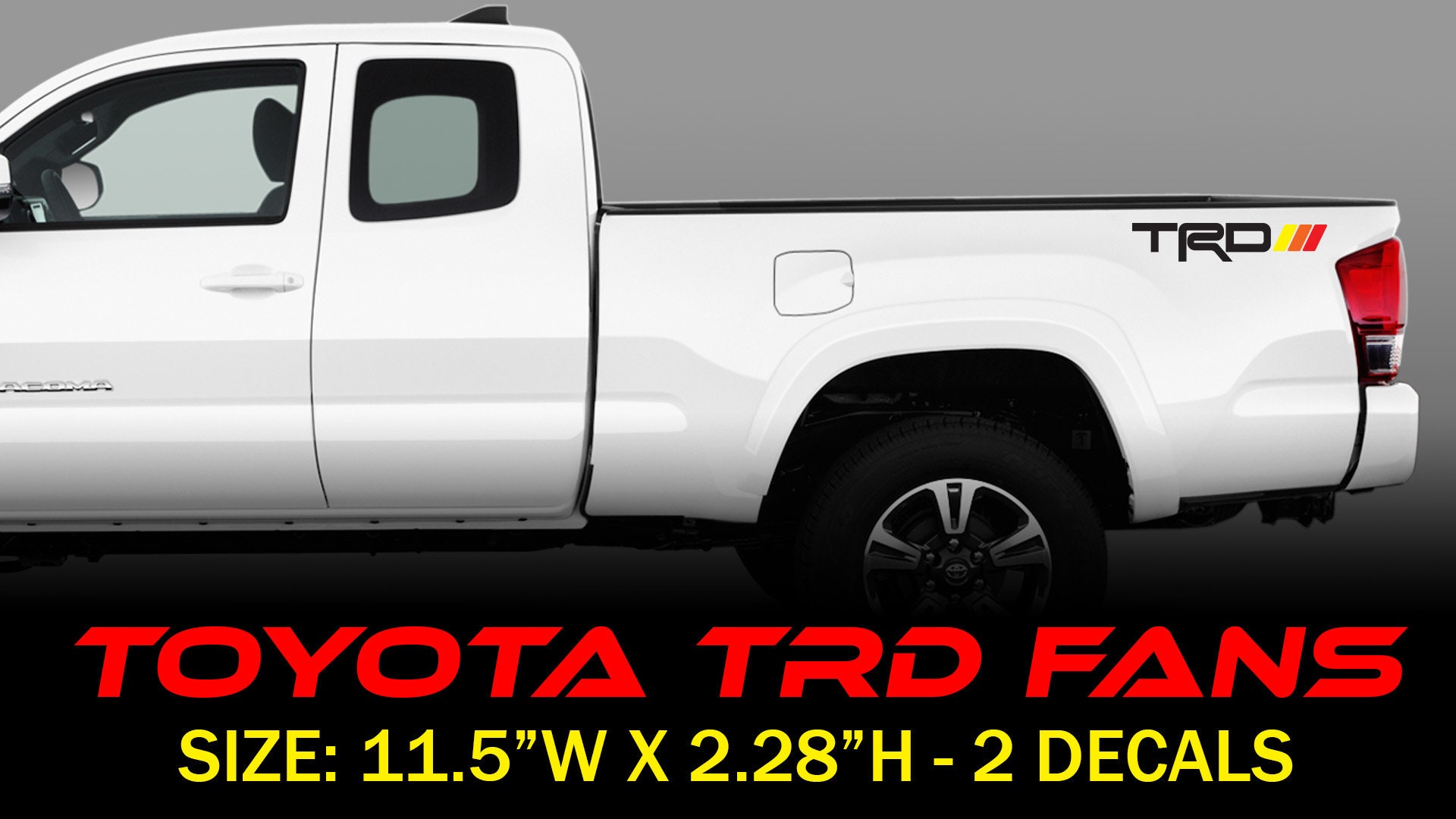 TRD Retro Stripes Bedside 2 Decals Vintage 70's 80's | Etsy