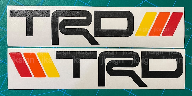 TRD Retro Stripes Bedside 2 Decals Vintage 70's 80's - Etsy
