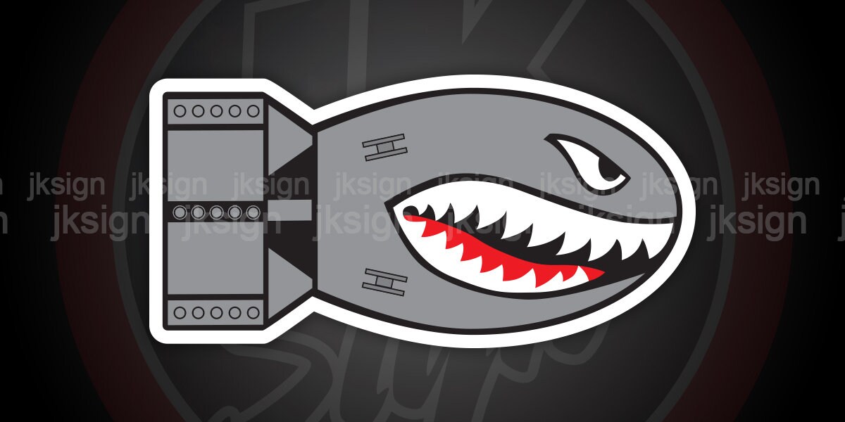 Electronics & Accessories Car Parts & Accessories Angry Face WW2 Bomb ...