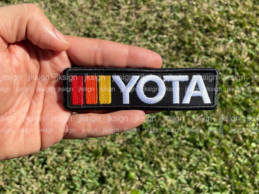 Yota Tri-color Embroidered Patch - Etsy
