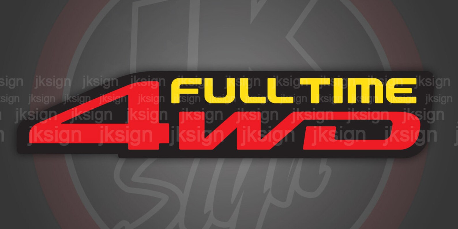 4WD Fulltime Vintage Decal FITS on Toyota Land Cruiser FJ80 | Etsy