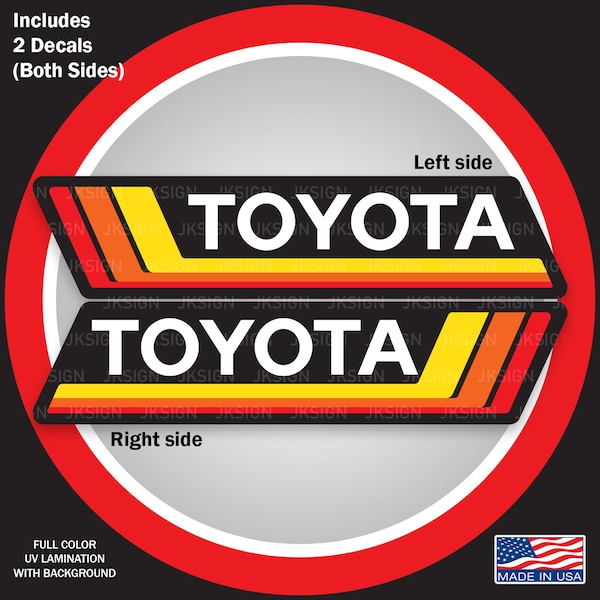 Toyota Retro Stripes - Etsy