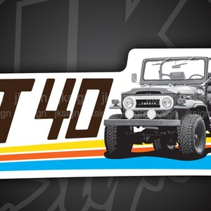 Vintage FJ40 Sticker Decal for Toyota FJ40 FJ60 FJ80 Landcruiser - Etsy