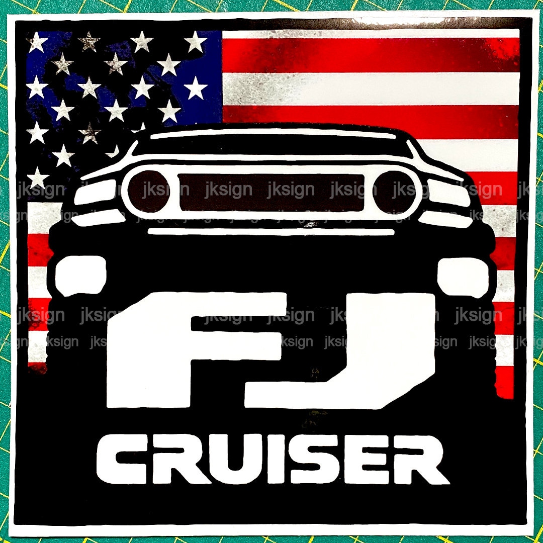 FJ Cruiser US Flag Sticker Decal Fits on Toyota FJ Cruiser All Years - Etsy