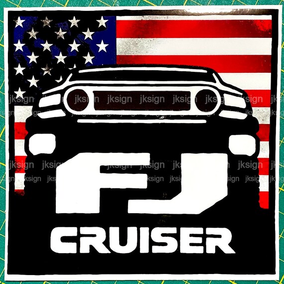 FJ Cruiser US Flag Sticker Decal Fits on Toyota FJ Cruiser All - Etsy