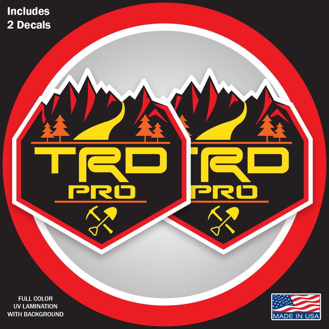 Overland TRD Pro and LRD Pro Decals Fits on Toyota and Lexus - Etsy
