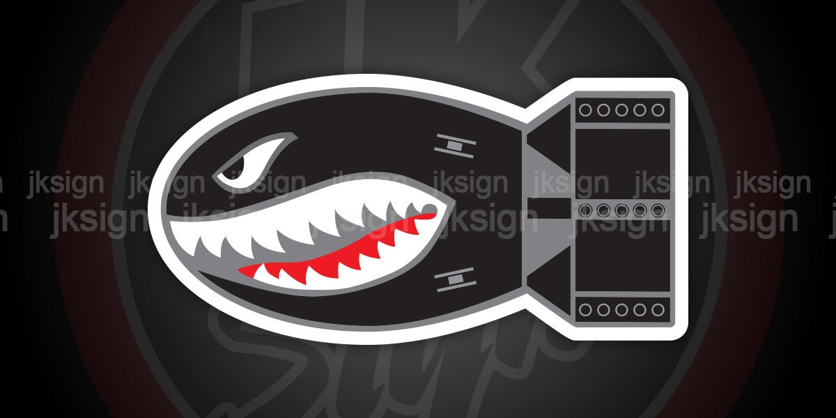 Electronics & Accessories Car Parts & Accessories Angry Face WW2 Bomb ...