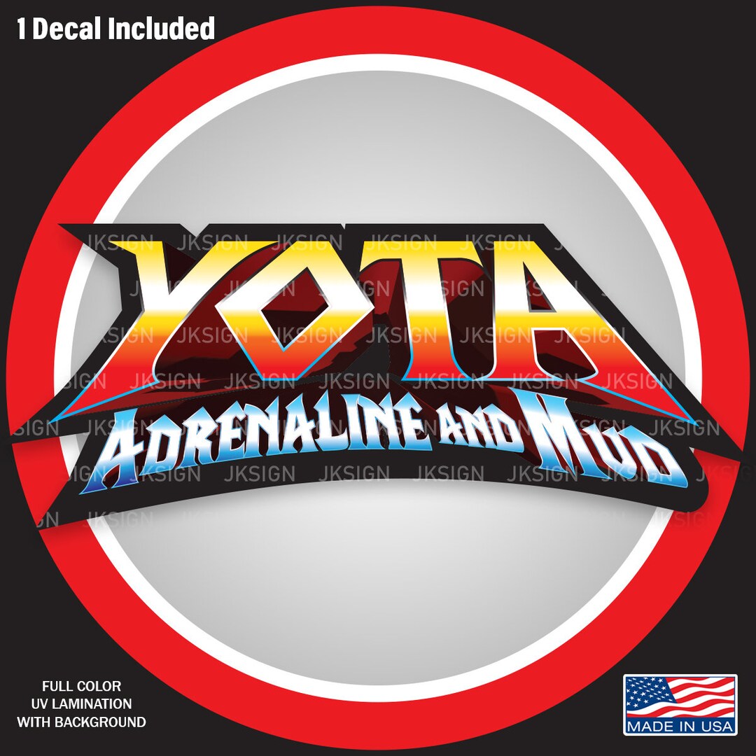 Yota Adrenaline & Mud Decal - Etsy