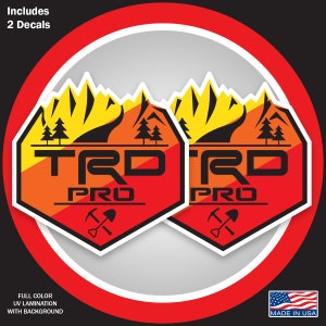 Overland TRD Pro and LRD Pro Decals Fits on Toyota and Lexus - Etsy