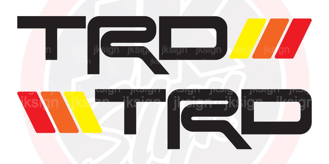 TRD Retro Stripes Bedside 2 Decals Vintage 70's 80's - Etsy