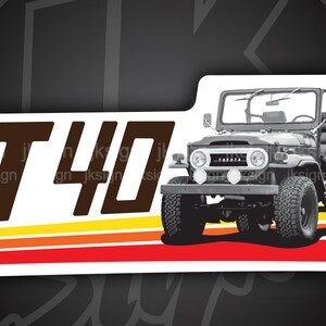 Vintage FJ40 Sticker Decal for Toyota FJ40 FJ60 FJ80 Landcruiser - Etsy