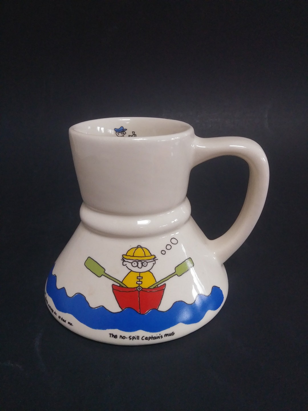 Vintage 1982 No-spill Captain's Mug Cup Coffee-to-go Made in Japan - Etsy