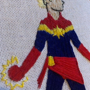 Carol Danvers as Captain Marvel Hand-stitched 8 - Etsy