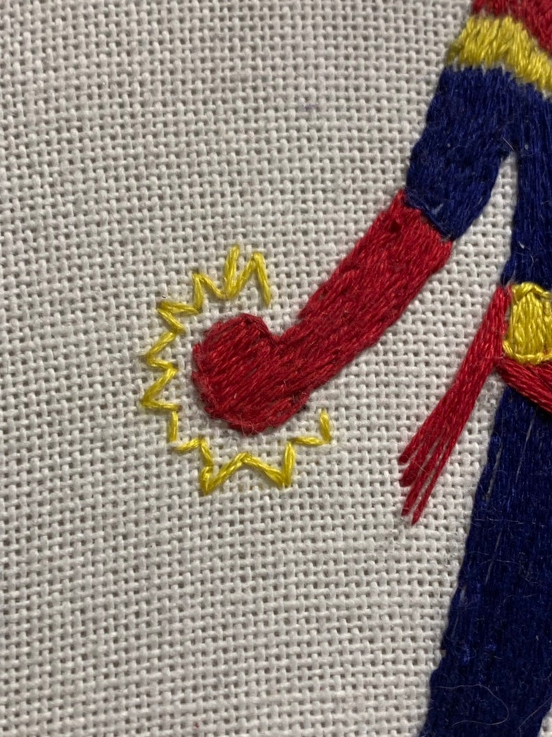 Carol Danvers as Captain Marvel Hand-stitched 8 - Etsy