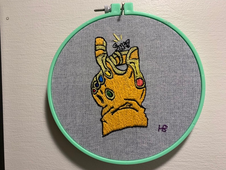 The Snap Infinity Gauntlet Thanos Snap Hand-stitched - Etsy