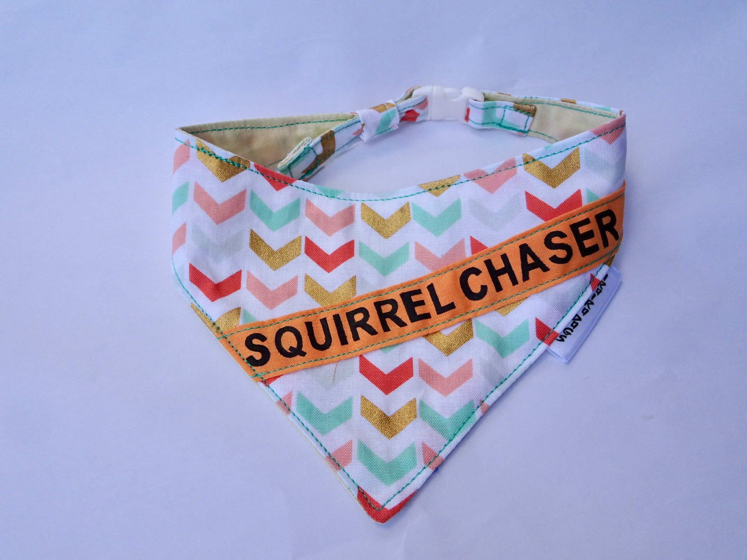 Squirrel Chaser 2 - Adjustable, Clip-on Dog Bandana - Etsy