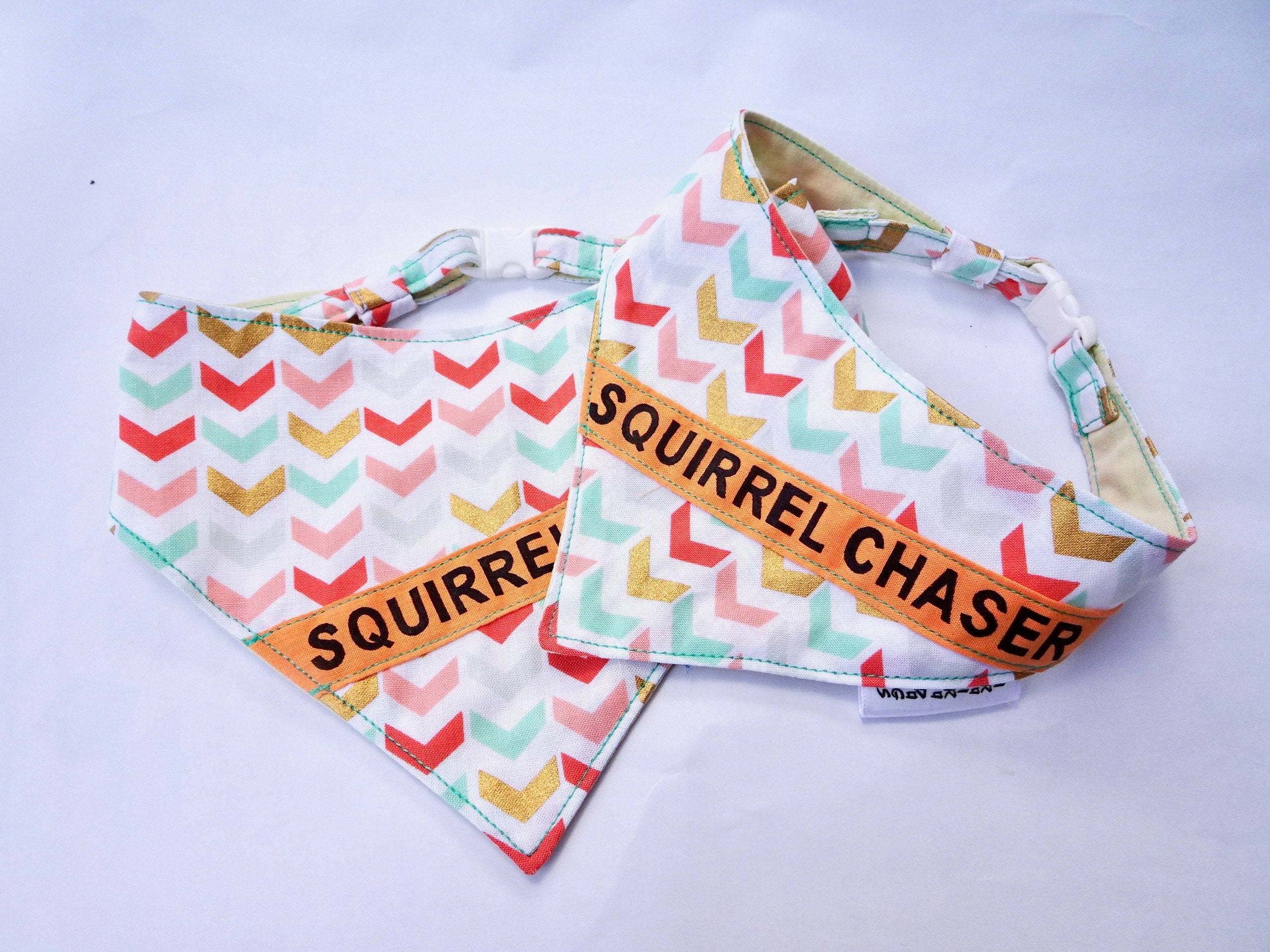 Squirrel Chaser 2 Adjustable, clip-on Dog bandana - Etsy.de