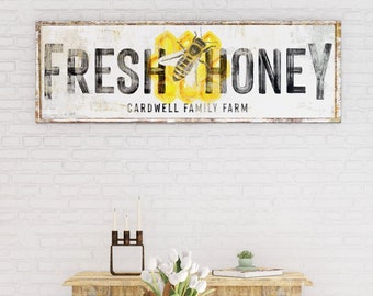 Modern Farmhouse Wall Decor Rustic Chic Farm Fresh Honey Sign - Etsy