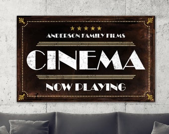Home Cinema Sign - Etsy