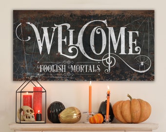 Creepy Welcome Sign - Etsy