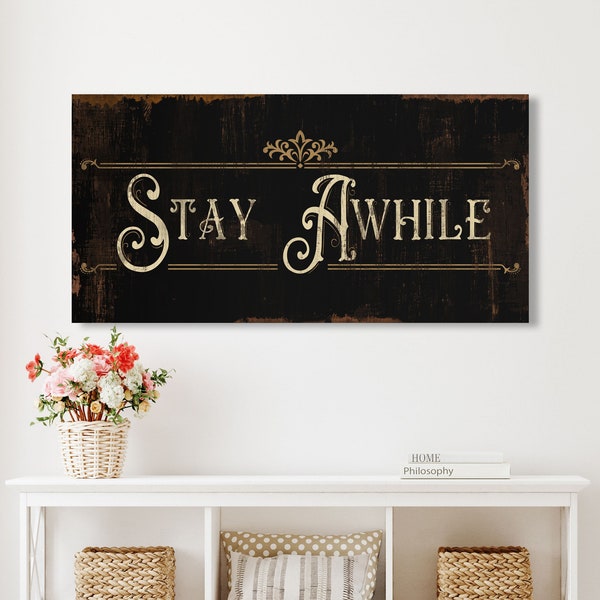 Stay Awhile - Etsy