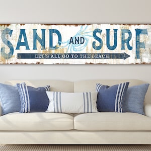 Coastal Farmhouse Wall Decor Rustic Chic Beach House Sign - Etsy