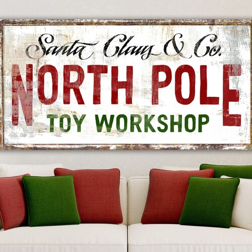 Modern Farmhouse Wall Decor Large Merry Christmas Sign Rustic | Etsy