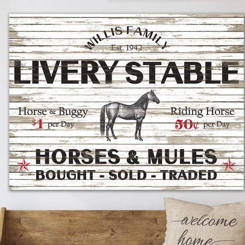 Horse Wood Sign Rustic Equestrian Sign Wall Art Decor - Etsy