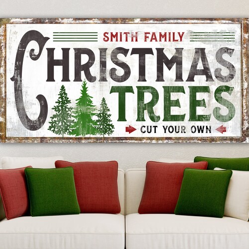 Modern Farmhouse Wall Decor Large Merry Christmas Sign Rustic | Etsy