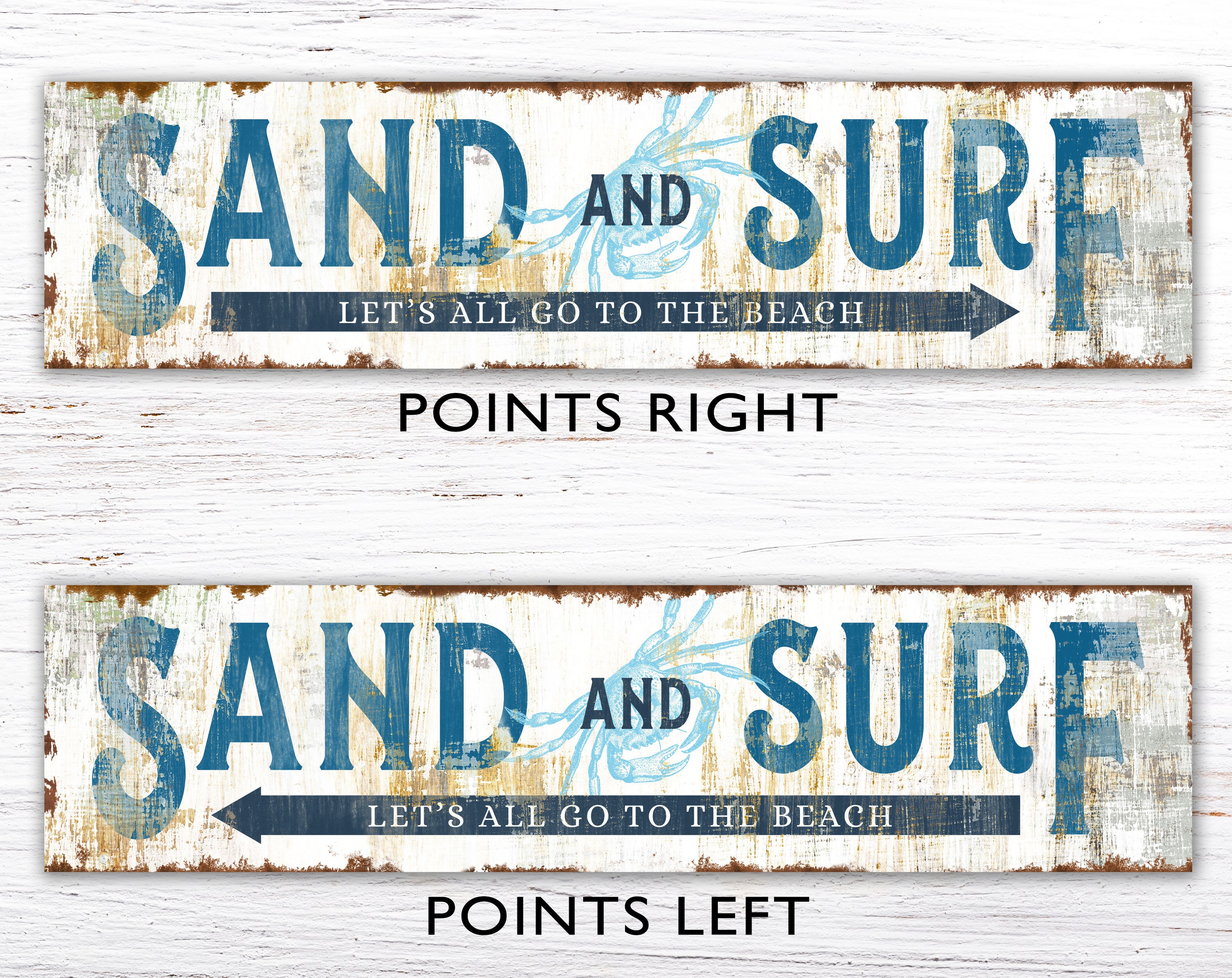 Coastal Farmhouse Wall Decor Rustic Chic Beach House Sign | Etsy