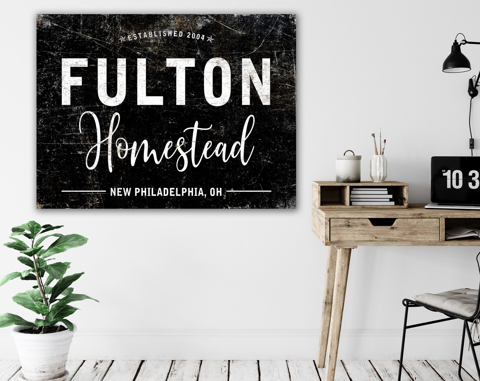 Personalized Family Homestead Sign Modern Farmhouse Wall - Etsy