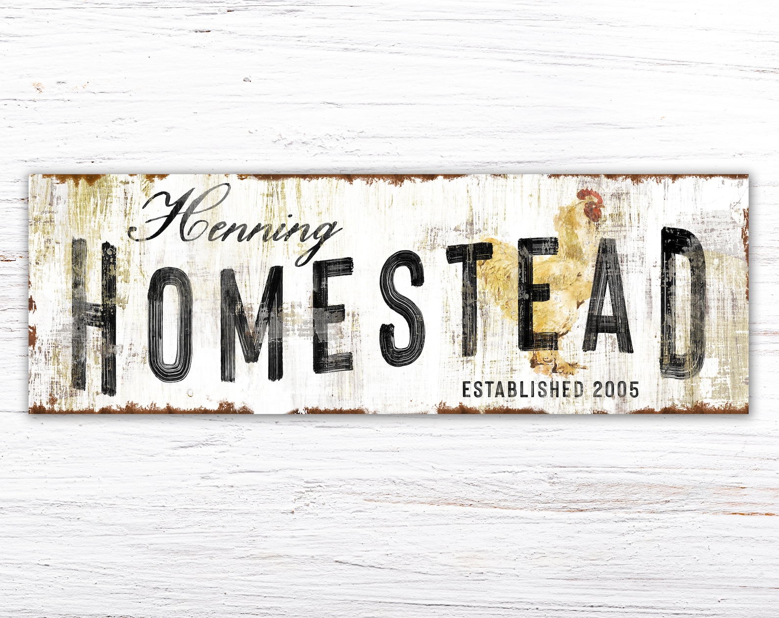 Personalized Family Homestead Sign Primitive Rustic Wall | Etsy