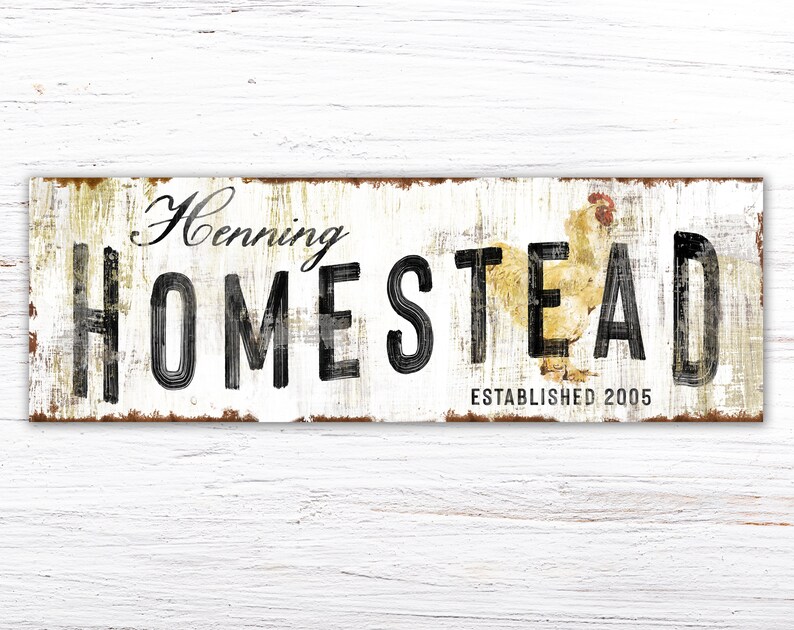 Personalized Family Homestead Sign Primitive Rustic Wall | Etsy