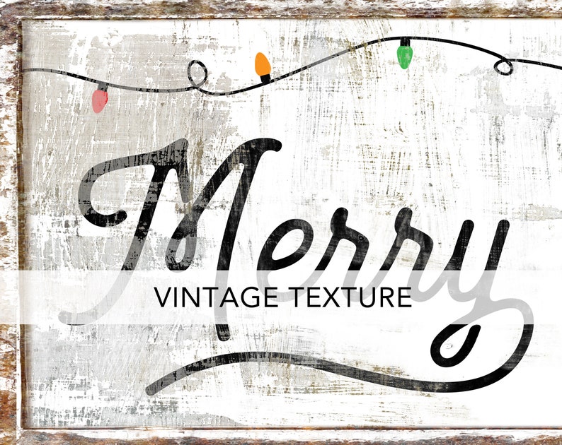 Vintage Merry Christmas Sign Farmhouse Wall Decor Primitive | Etsy