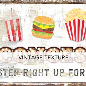 Family Cinema Concessions Sign Modern Industrial Wall Decor - Etsy