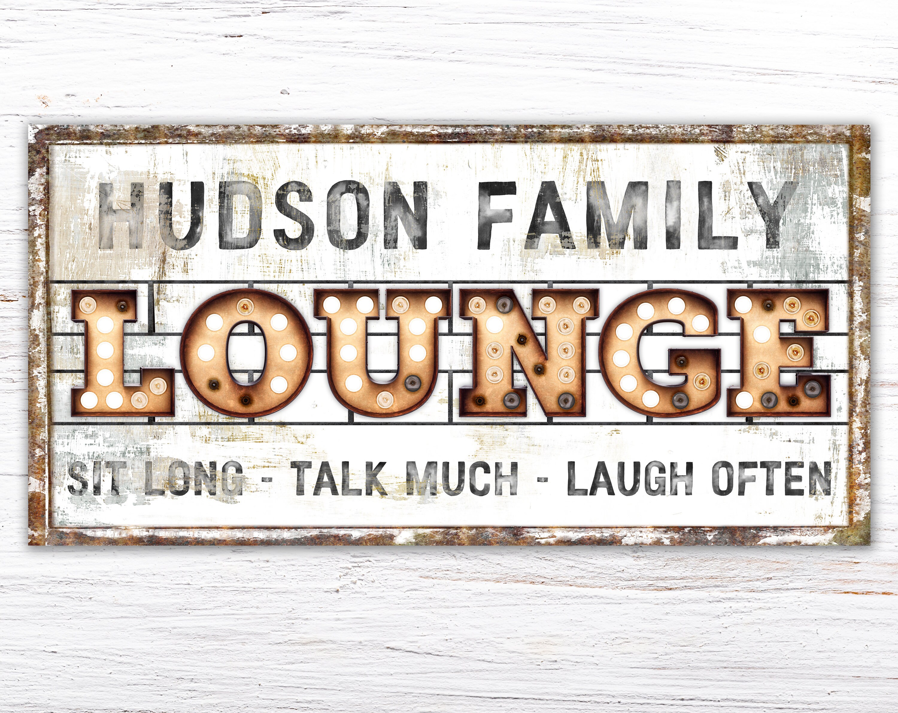 Family Theater Lounge Sign Modern Farmhouse Wall Decor | Etsy