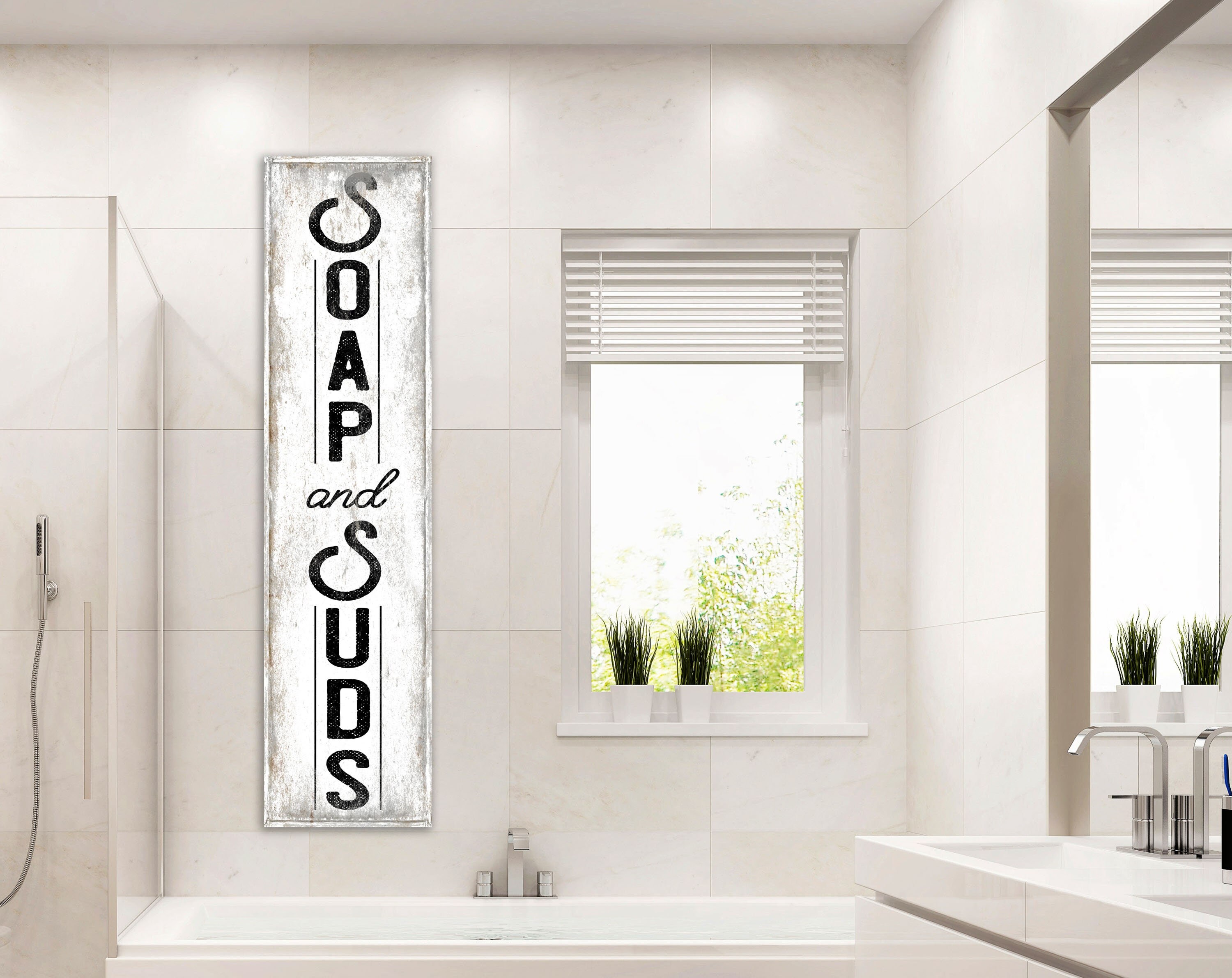 Rustic Fluff and Fold Laundry Sign Modern Farmhouse Utility Washroom ...