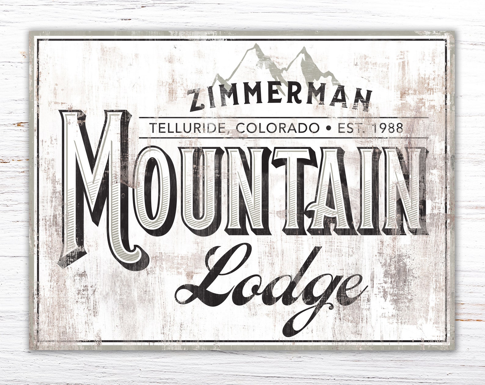 Ski Lodge Decor Family Sign Log Cabin Wall Decor Rustic - Etsy