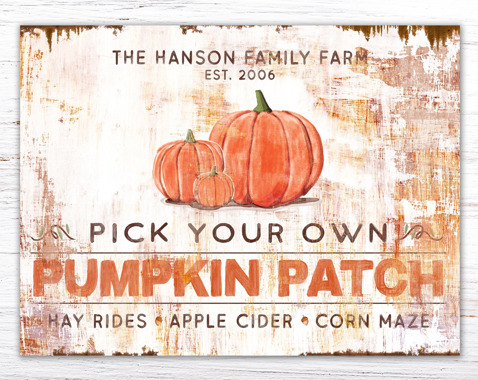 Pumpkin Patch Rustic Fall Sign Modern Farmhouse Wall Decor | Etsy