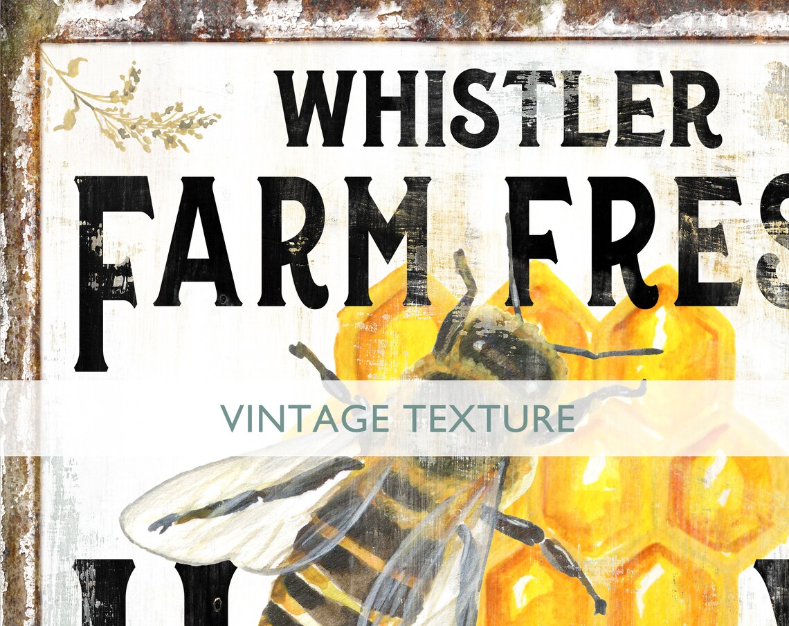 Modern Farmhouse Wall Decor Rustic Chic Farm Fresh Honey Sign | Etsy