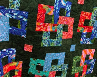 Geometric quilt | Etsy