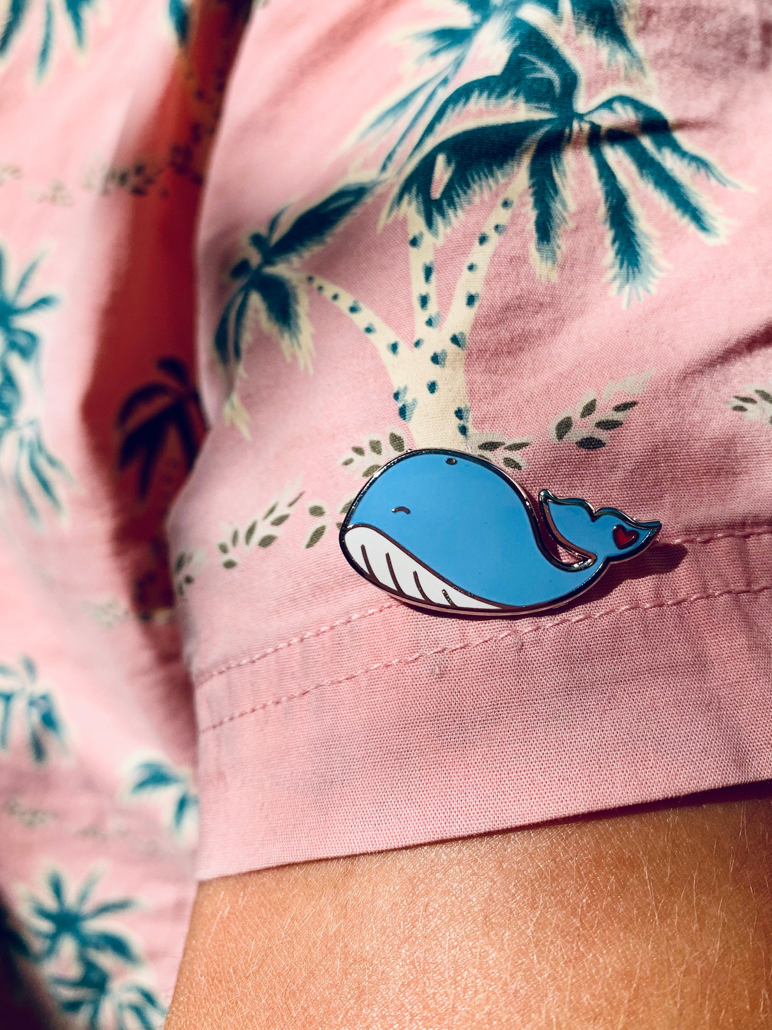 Whale Pin | Hard Enamel Pin | Collectible Pin | Save the Ocean | Land ...