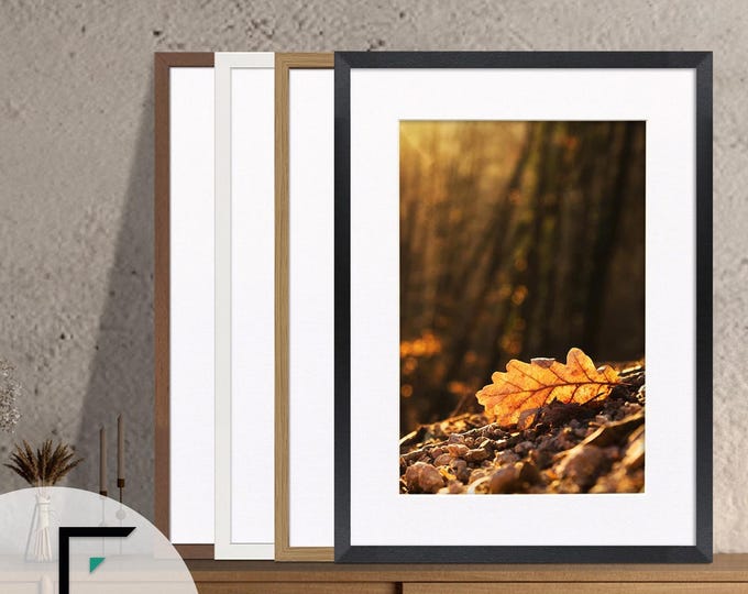 Multi Photo Frame Holds 3 A4 Certificates/photos in a 22mm Black Wooden ...