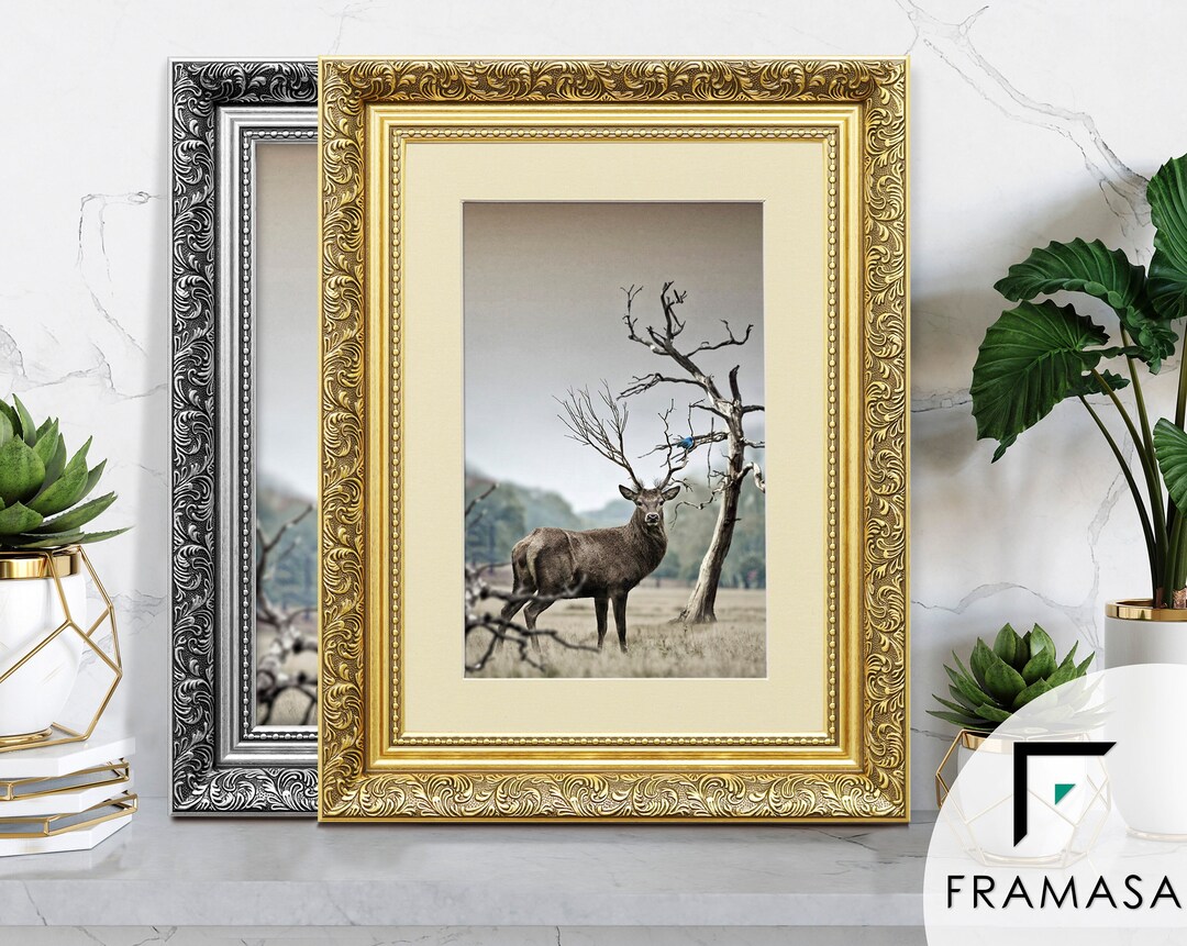 Dahlia Style Gold Picture Frames / Photo Frames / Modern Home Decor ...